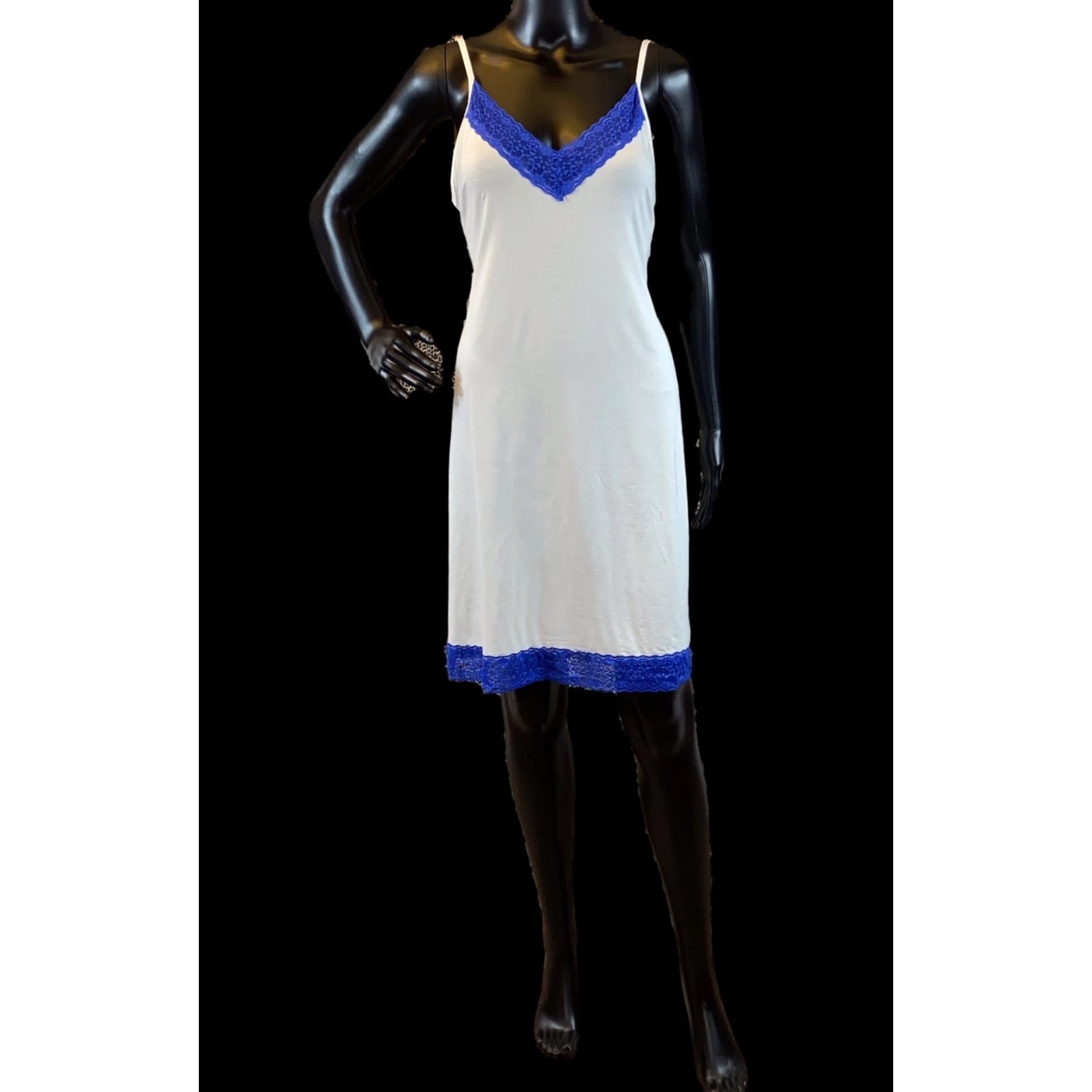 Chemise, White and Blue – Sorority Intimates & Clothing Company